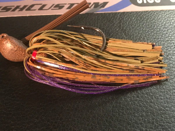 Skippin Jig - Camo Craw – 911CustomLures.com