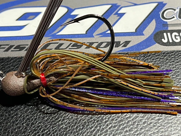 Flippin Jig - Camo Craw – 911CustomLures.com