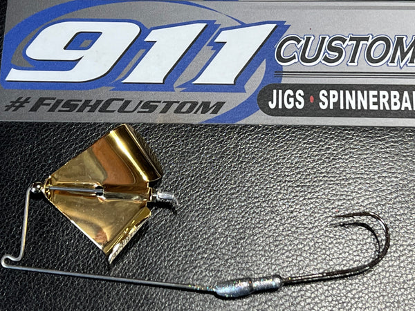 BuzzBait - Frog Buzz - GOLD - 1/4oz – 911CustomLures.com